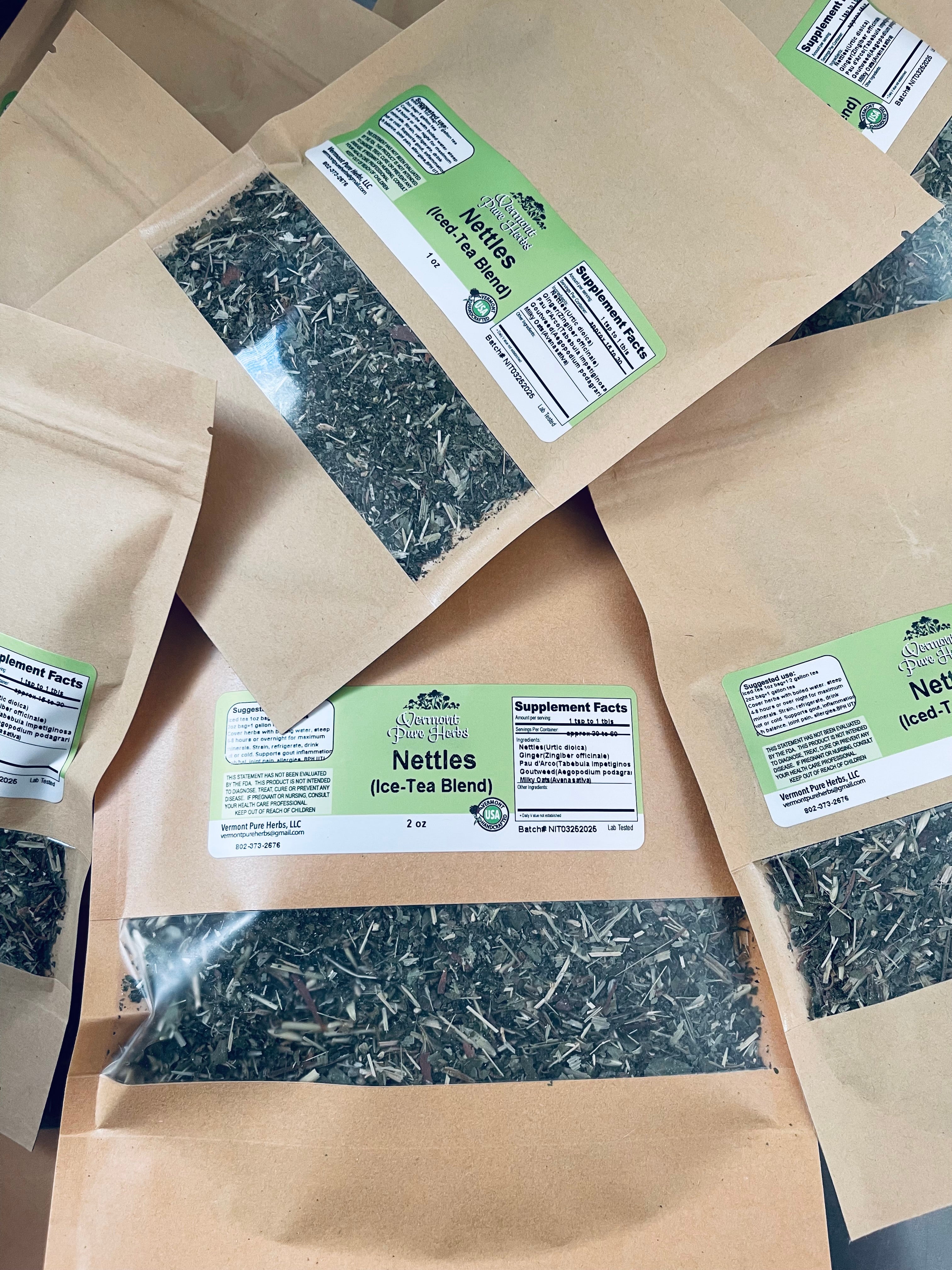 Nettles Iced-tea Blend – Vermont Pure Herbs